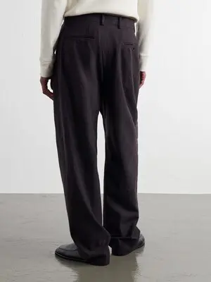 KAPTAIN SUNSHINE Straight-leg Pleated Wool Trousers