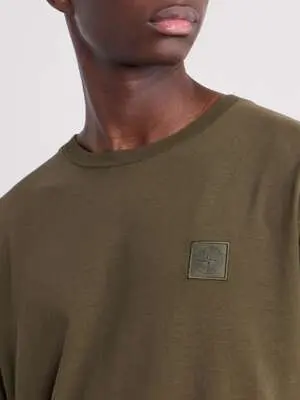 Stone Island Ghost Logo-appliquéd Cotton-jersey T-shirt