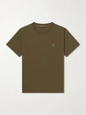 Stone Island Ghost Logo-appliquéd Cotton-jersey T-shirt - Green