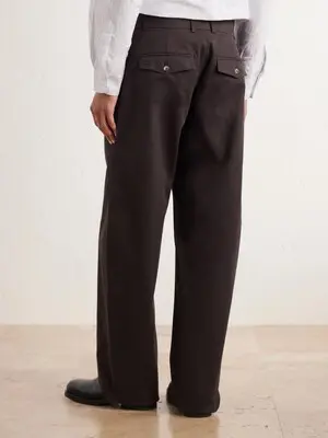 De Bonne Facture Gardian Straight-leg Cotton-twill Trousers