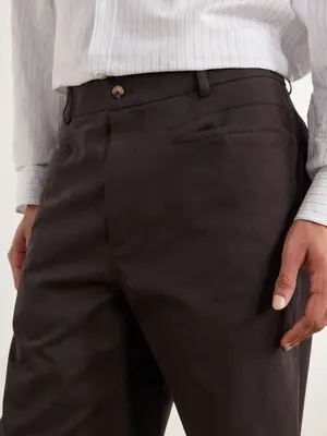 De Bonne Facture Gardian Straight-leg Cotton-twill Trousers