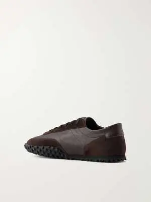 COMMON PROJECTS Suede-trimmed Leather Sneakers