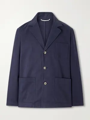 De Bonne Facture Cotton-twill Jacket - Blue