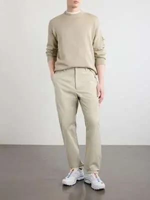 Stone Island Ghost Logo-appliquéd Cotton And Cashmere-blend Sweater