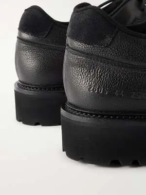 COMMON PROJECTS Hiker Low Suede-trimmed Full-grain Leather Hiking Boots