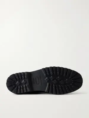 COMMON PROJECTS Hiker Low Suede-trimmed Full-grain Leather Hiking Boots