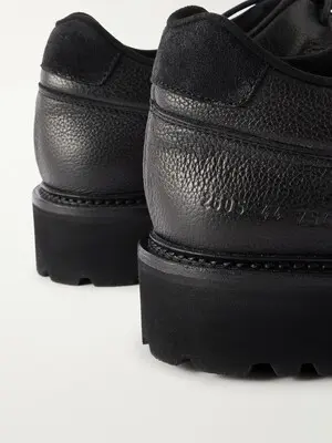 COMMON PROJECTS Hiker Low Suede-trimmed Full-grain Leather Hiking Boots