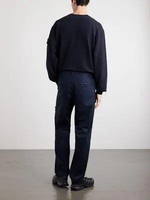 Stone Island Cotton-canvas Trousers - Blue