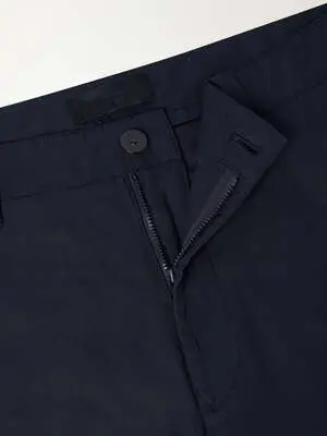 Stone Island Ghost Straight-leg Cotton-canvas Trousers