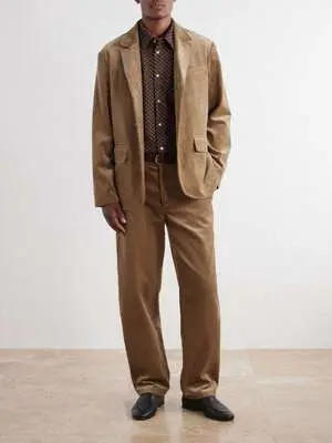 De Bonne Facture Straight-leg Cotton-corduroy Suit Trousers