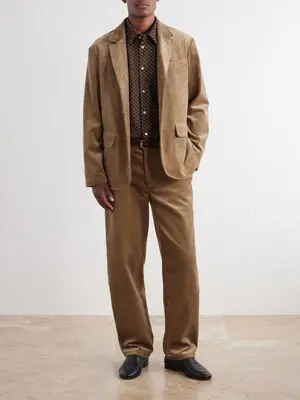 De Bonne Facture Straight-leg Cotton-corduroy Suit Trousers
