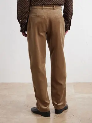 De Bonne Facture Straight-leg Cotton-corduroy Suit Trousers
