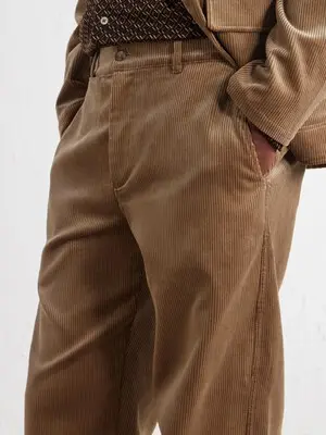 De Bonne Facture Straight-leg Cotton-corduroy Suit Trousers