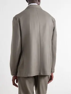 De Bonne Facture Writers Virgin Wool Suit Jacket - Green