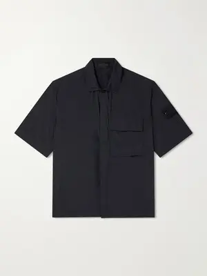 Stone Island Ghost Brushed Nylon Shirt - Black