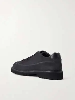 COMMON PROJECTS Leather-trimmed Suede Hiking Boots