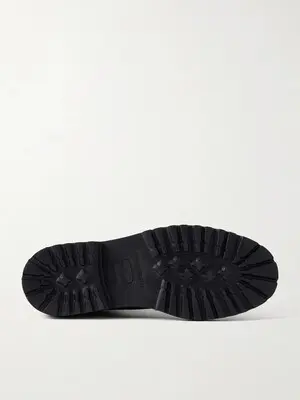 COMMON PROJECTS Leather-trimmed Suede Hiking Boots
