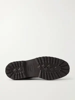 COMMON PROJECTS Leather-trimmed Suede Hiking Boots - Brown