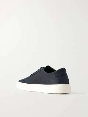 COMMON PROJECTS Achilles Nubuck Sneakers - Navy