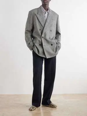Dries Van Noten Double-breasted Wool Blazer