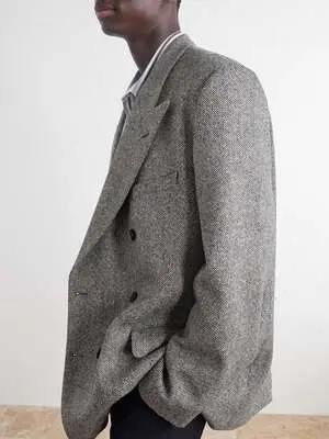 Dries Van Noten Double-breasted Wool Blazer