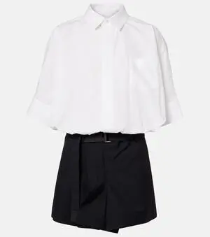 Sacai Poplin Minidress