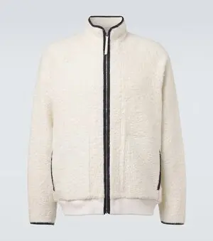 Gabriela Hearst August Alpaca, Cashmere, And Wool-blend Fleece Jacket - White