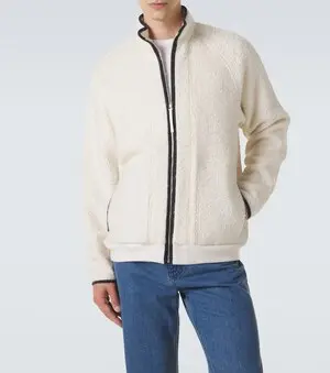 Gabriela Hearst August Alpaca, Cashmere, And Wool-blend Fleece Jacket
