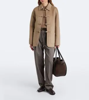 TOD'S T Timeless Medium Suede Tote Bag - Brown