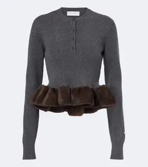 STELLA MCCARTNEY Peplum Wool-blend Sweater
