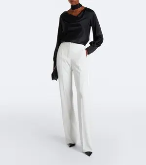 Max Mara Tie-detail Silk Blouse
