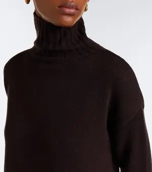 Max Mara Wool And Cashmere Sweater Dress - Brown