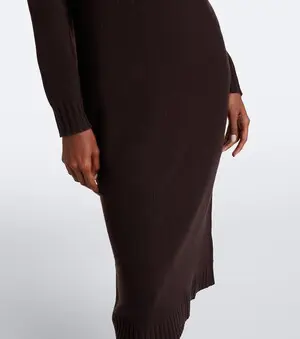 Max Mara Wool And Cashmere Sweater Dress - Brown