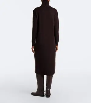 Max Mara Wool And Cashmere Sweater Dress - Brown