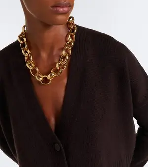 Max Mara Cropped Wool And Cashmere Cardigan - Brown