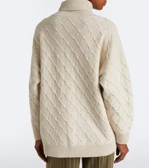 Max Mara Wool And Cashmere Turtleneck Sweater