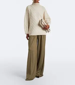 Max Mara Wool And Cashmere Turtleneck Sweater