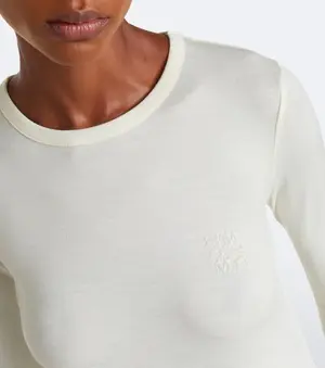 Max Mara Virgin Wool Jersey Top