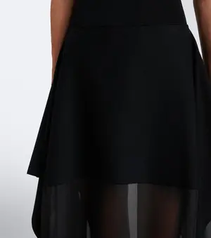 Sportmax Silk-trimmed Knitted Maxi Skirt