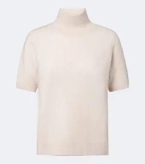 Max Mara Wool Turtleneck Sweater - White