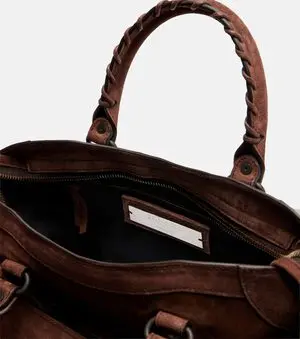 Balenciaga Le City Small Suede Top-handle Bag - Brown