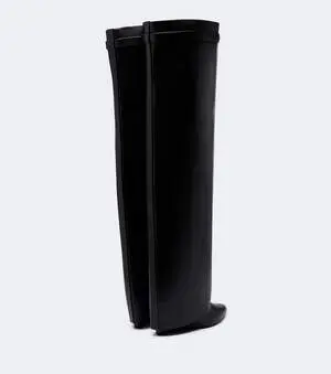 Givenchy Shark Pinch Leather Over-the-knee Boots - Black