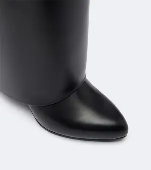 Givenchy Shark Pinch Leather Over-the-knee Boots - Black