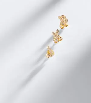 Sophie Bille Brahe Petite J 18kt Single Earring With Diamonds