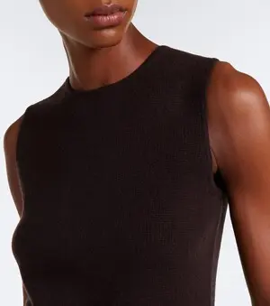 Max Mara Wool And Cashmere Sweater Vest - Brown