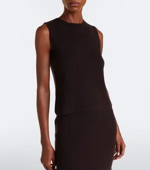 Max Mara Wool And Cashmere Sweater Vest - Brown