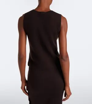Max Mara Wool And Cashmere Sweater Vest - Brown