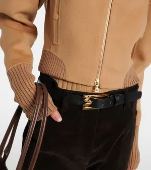 Victoria Beckham Leather Belt - Black