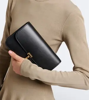 TOTEME T-lock Leather Crossbody Bag