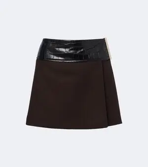 Sportmax Virgin Wool Wrap Skirt